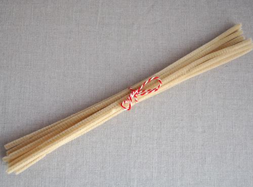 Beige pipe cleaners - set of 10 – Cloud Craft